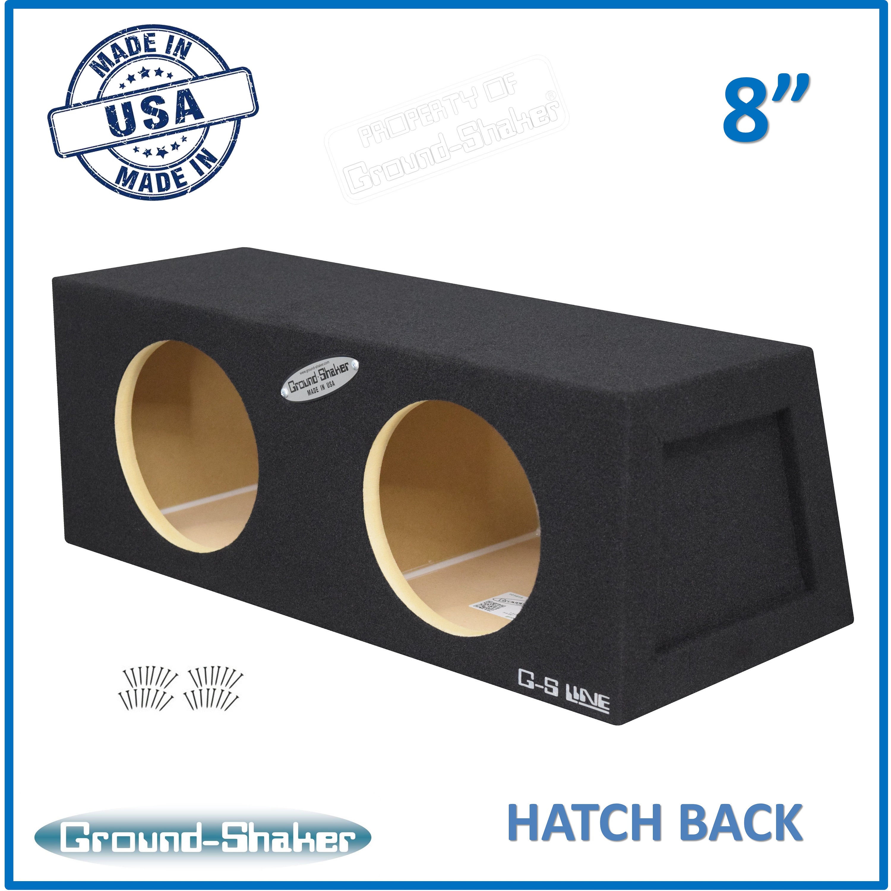8 Dual Sealed Mid-size Hatchback Sub Box Ground Shaker Subwoofer ...