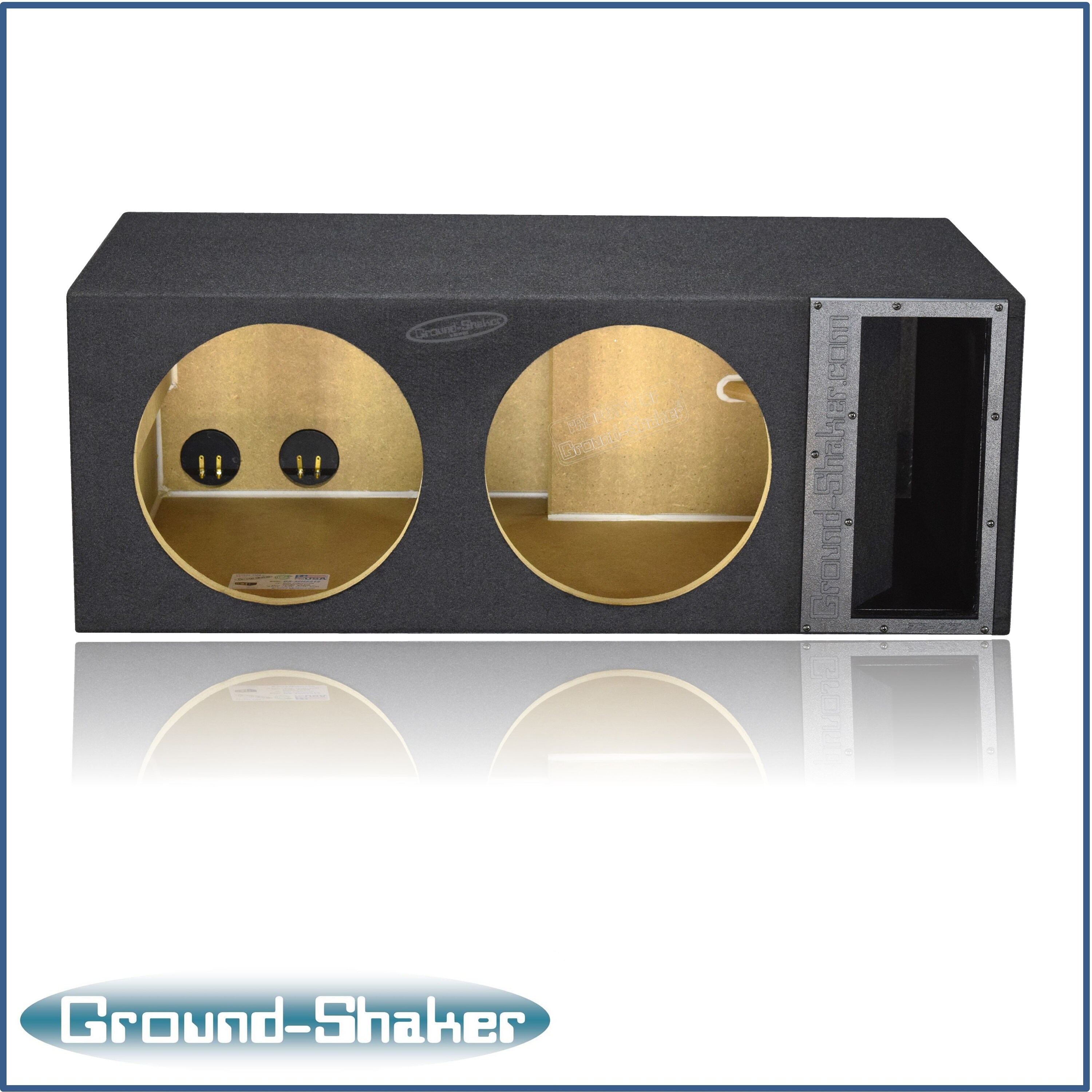 12 Sub Box 32hz Dual Ported Vented Subwoofer Enclosure Ground Shaker ...