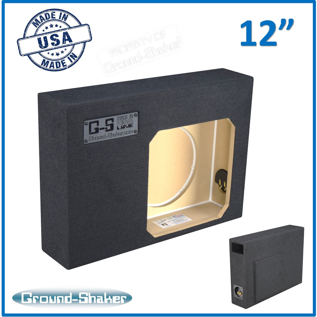 12 Single Ported Sub Box Slim L7T Subwoofer Enclosure Ground Shaker Car ...
