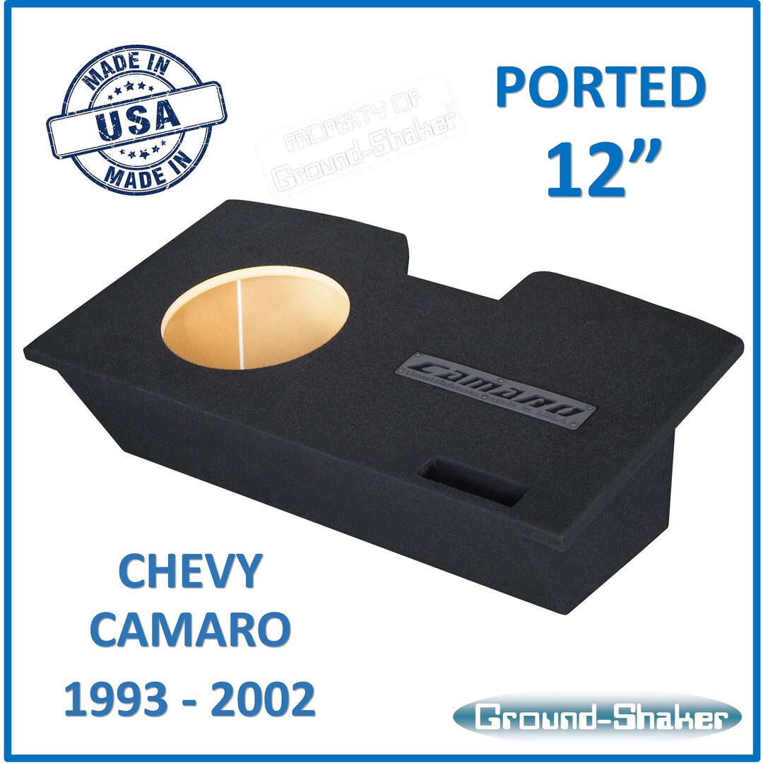 Chevy Camaro 1993-2002 12" Single Ported Sub Box Subwoofer Enclosure ...