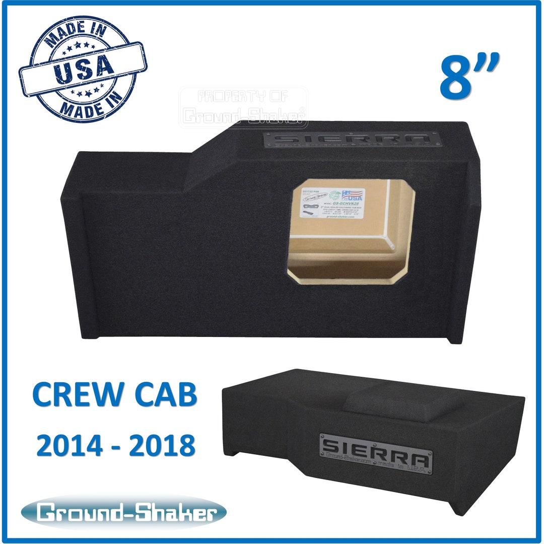 GMC Sierra Crew-cab 2014-2018 8"single Solo Baric Sub Box Dual 8 ...