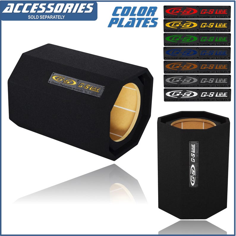 10" Bass Tube WHITE Plaque Sub Box Subwoofer Enclosure Ported / Vented ...