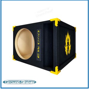 Ground Shaker Single 15" Competition Ported / Vented Sub Box Subwoofer ...