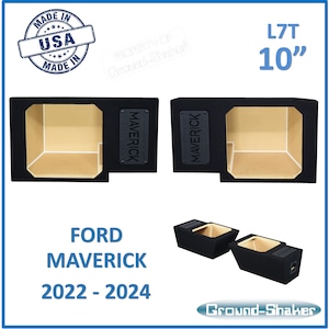 Ford Maverick 2022 - 2024 10" Sub Box Dual Sealed L7T Subwoofer ...