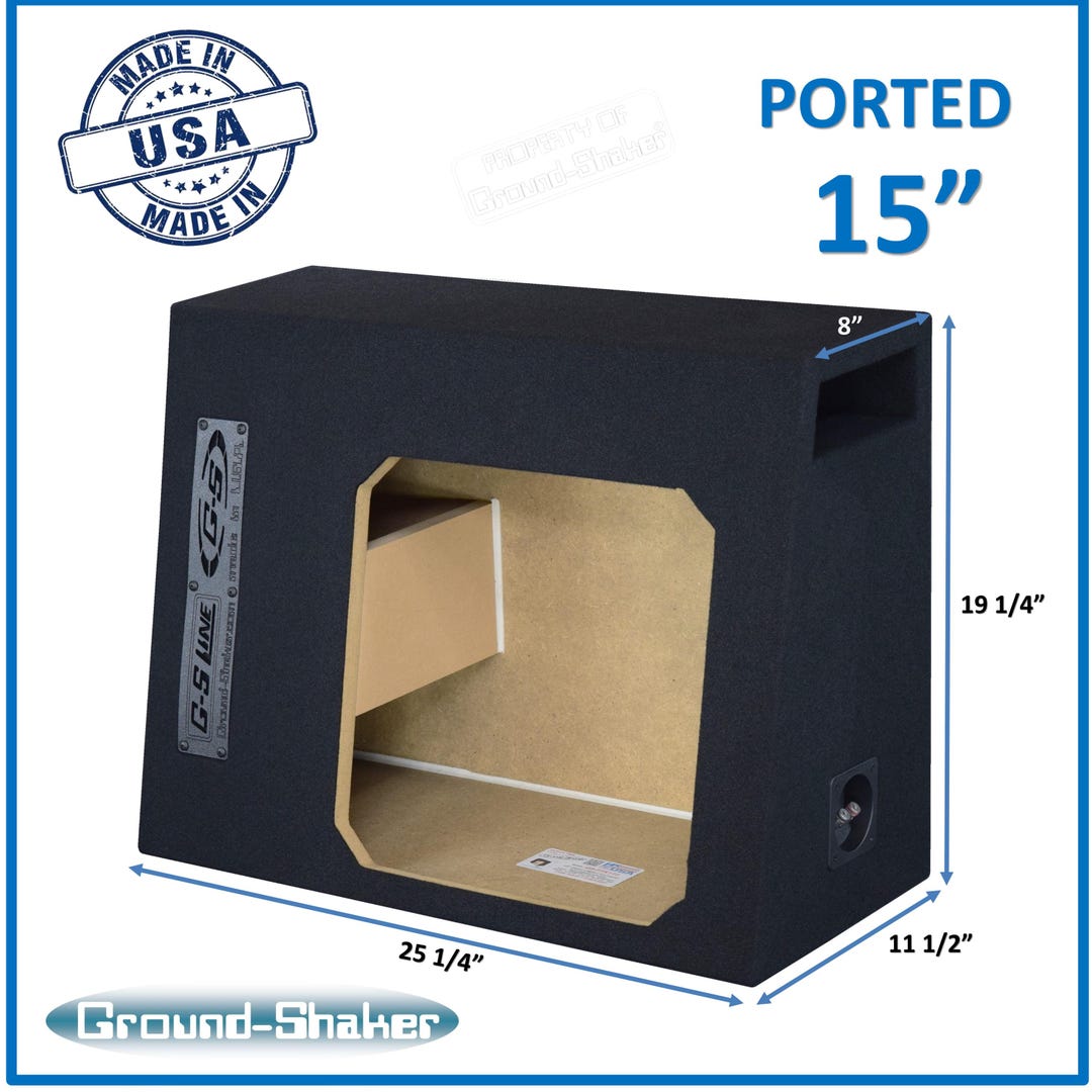 Regular Cab Solo Baric 15" Single Ported Sub Box Vented Subwoofer ...