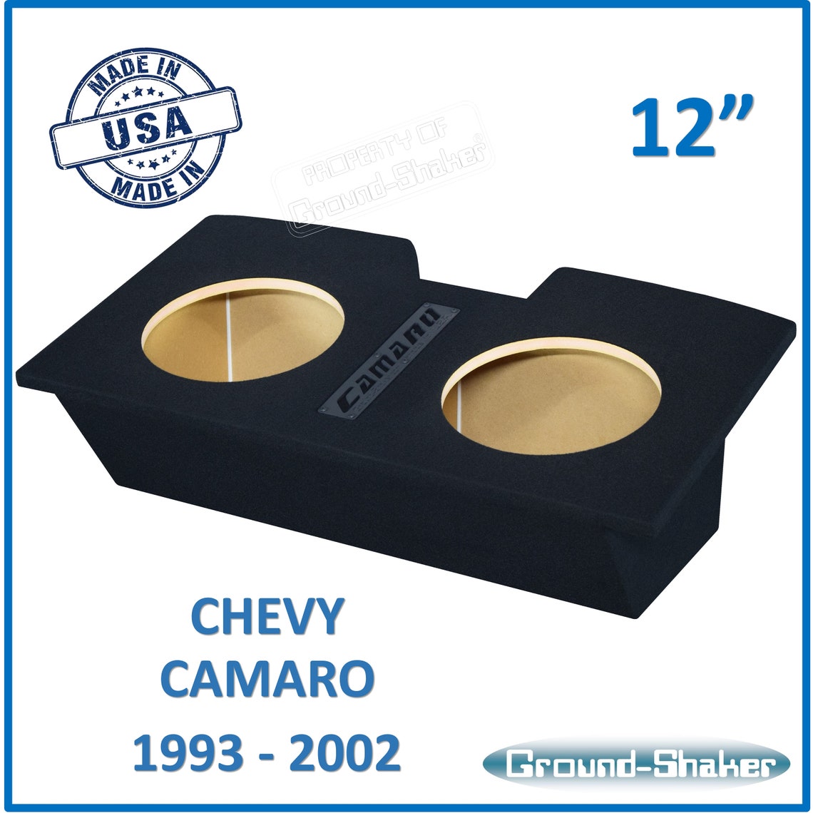 Chevy Camaro 1993-2002 12" Dual Sub Box Subwoofer Enclosure Speaker Box ...