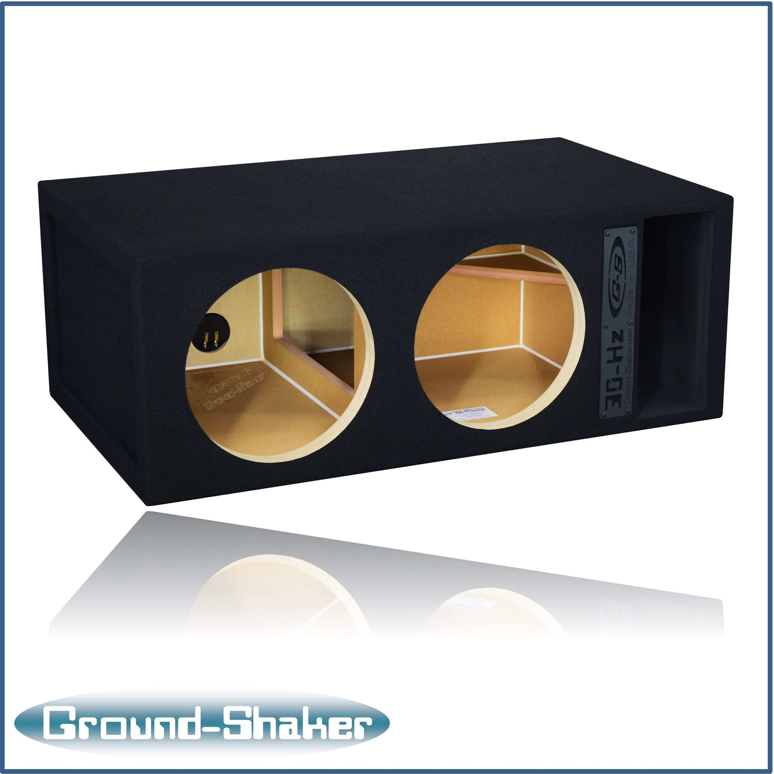 12" Dual Competition Ported Vented Sub Box Dual Subwoofer Enclosure ...