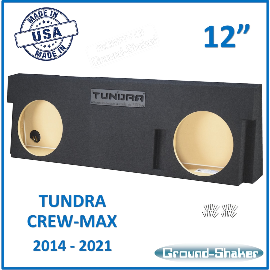 Toyota Tundra Crew Max 2014-2021 12" Dual Sealed Sub Box Subwoofer ...