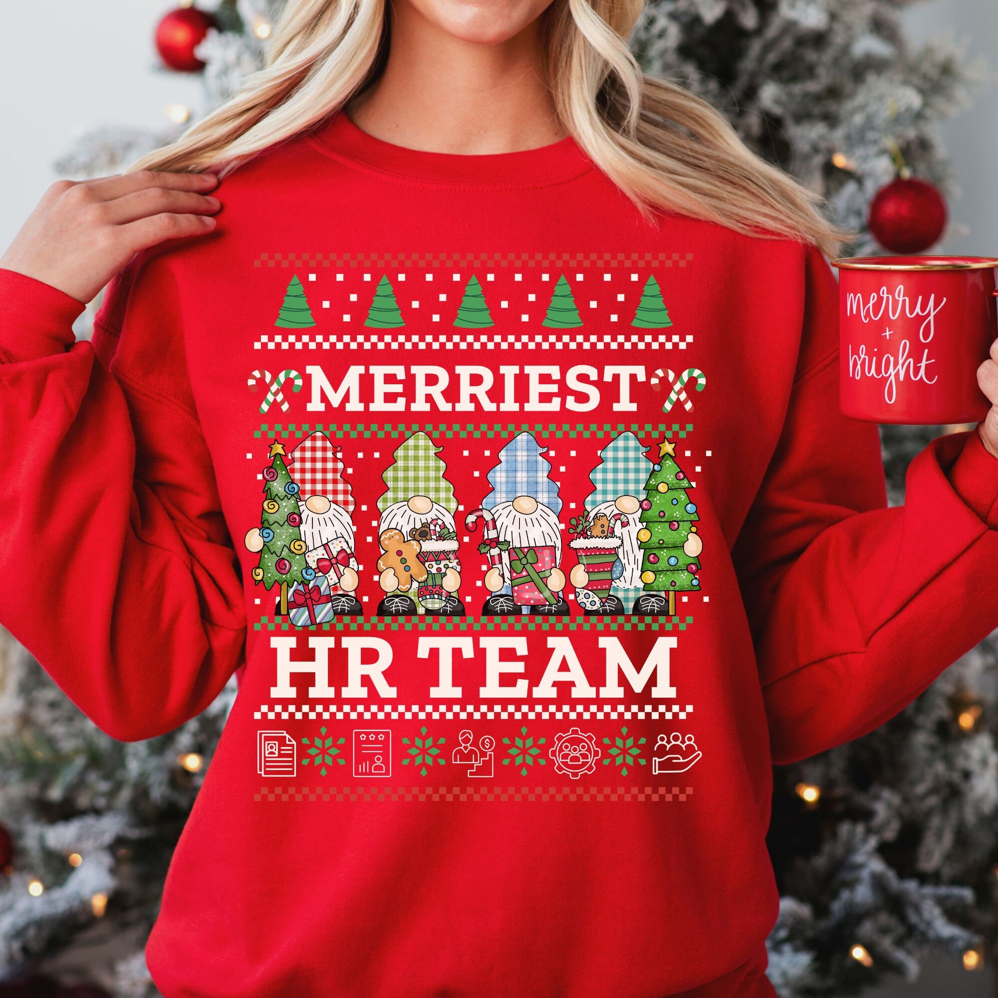 Ugly Christmas Sweater Human Resources Christmas Sweatshirt, Human ...
