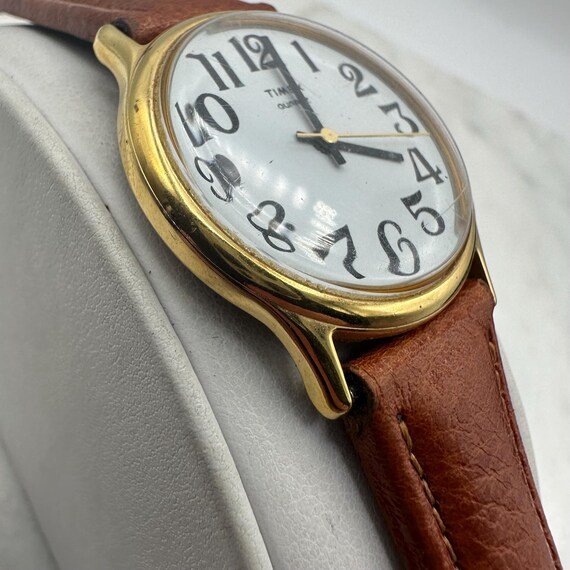Vintage Timex Men’s Gold Tone Easy Reader, White Dial… - Gem