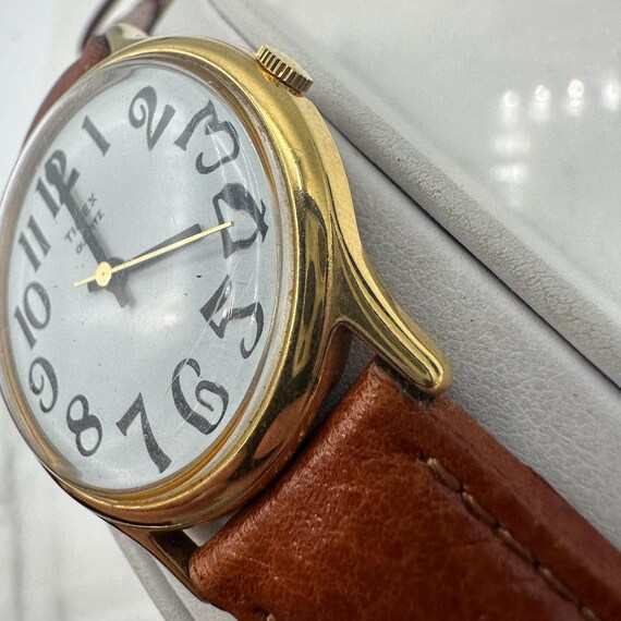 Vintage Timex Men’s Gold Tone Easy Reader, White Dial… - Gem
