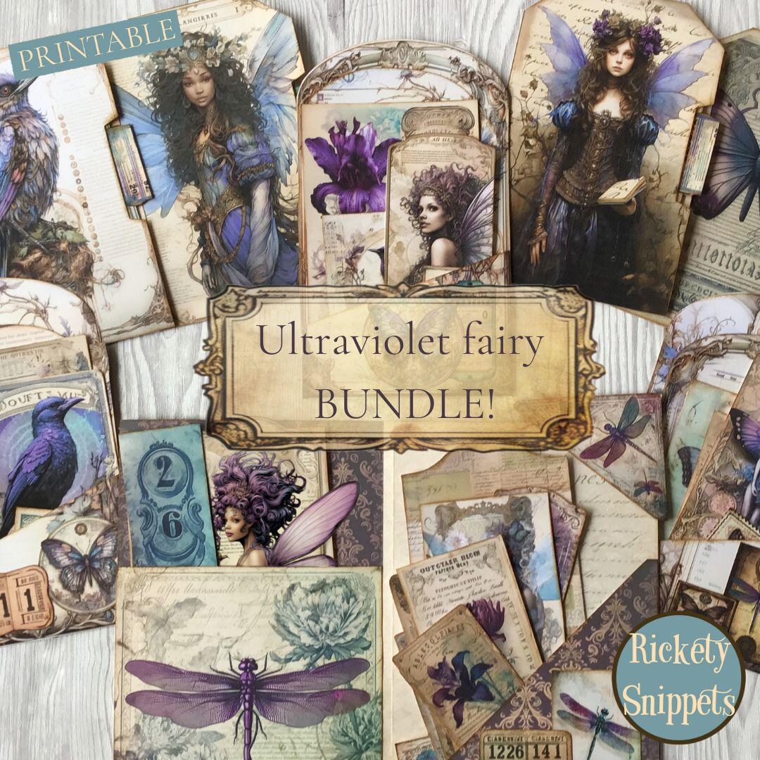 Fairy Junk Journal Digital Download, Scrapbook Bundle, Fantasy Junk ...
