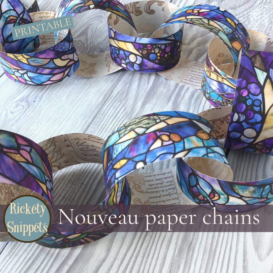 Paper Christmas Decorations, Paper Chains, DIY Christmas Decorations ...
