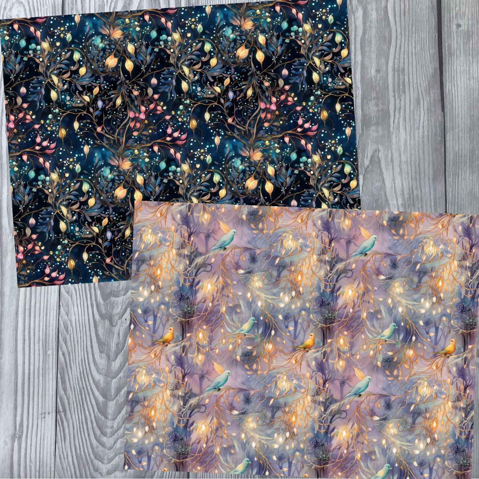 Scrapbooking Christmas Lights Wrapping Paper, Junk Journal Printable ...
