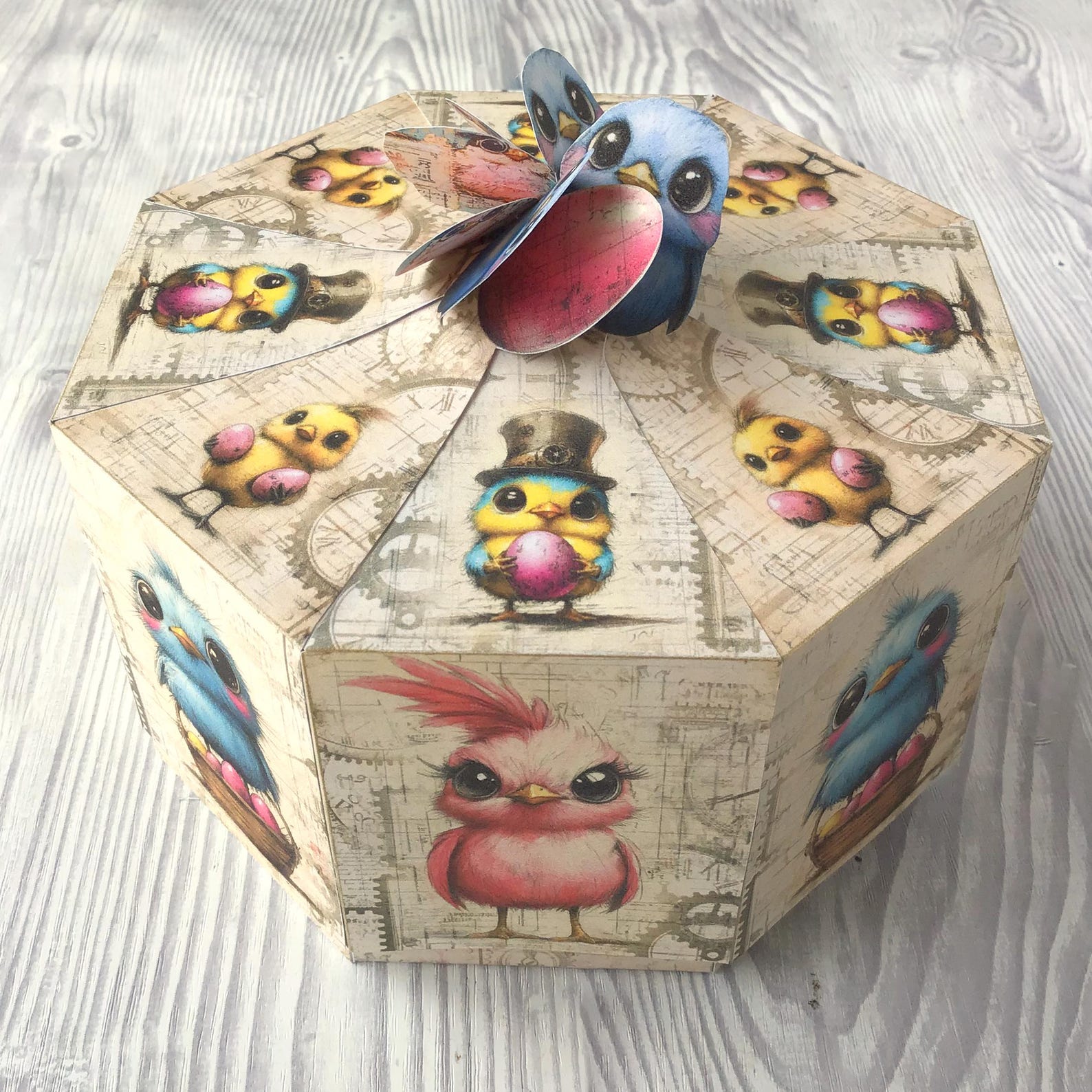 Printable Easter Box Kit, Digital Box Template Digital Download, DIY ...