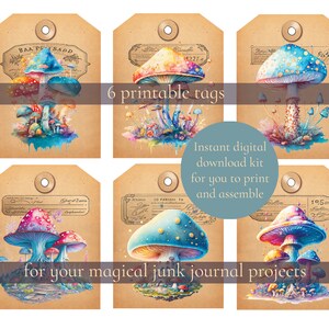 Magical Fairy Mushroom Tags | Printable Enchanted Forest Tags ...