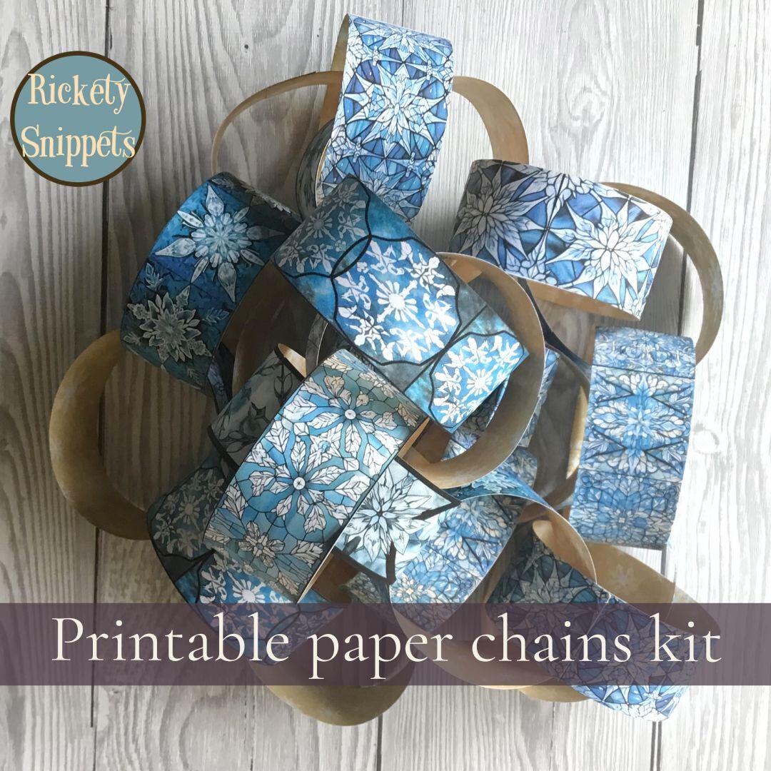 Christmas Paper Chains, Paper Christmas Decorations, Christmas Paper ...