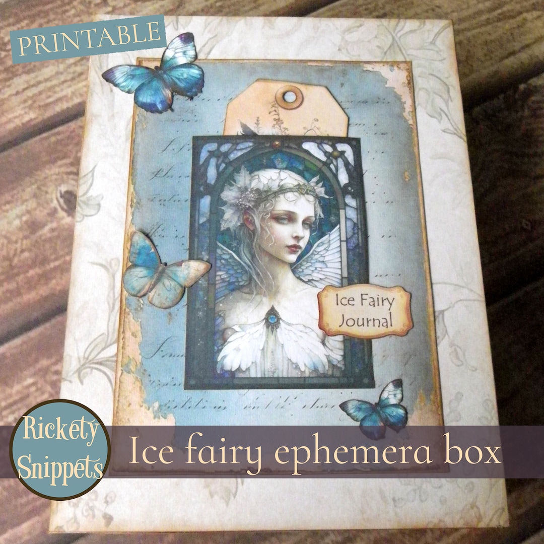 Grungy Fairy Printable Junk Journal Ephemera Box Kit With Ephemera to ...