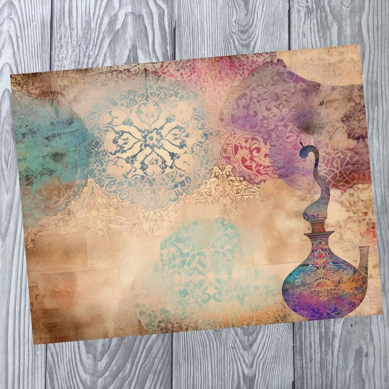 Genie Papers | Junk Journal Printables | Fantasy Scrapbook Pages ...
