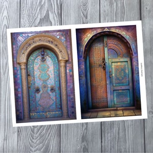 Genie Doors Printable | Magical Scrapbook Ephemera | Instant Download ...