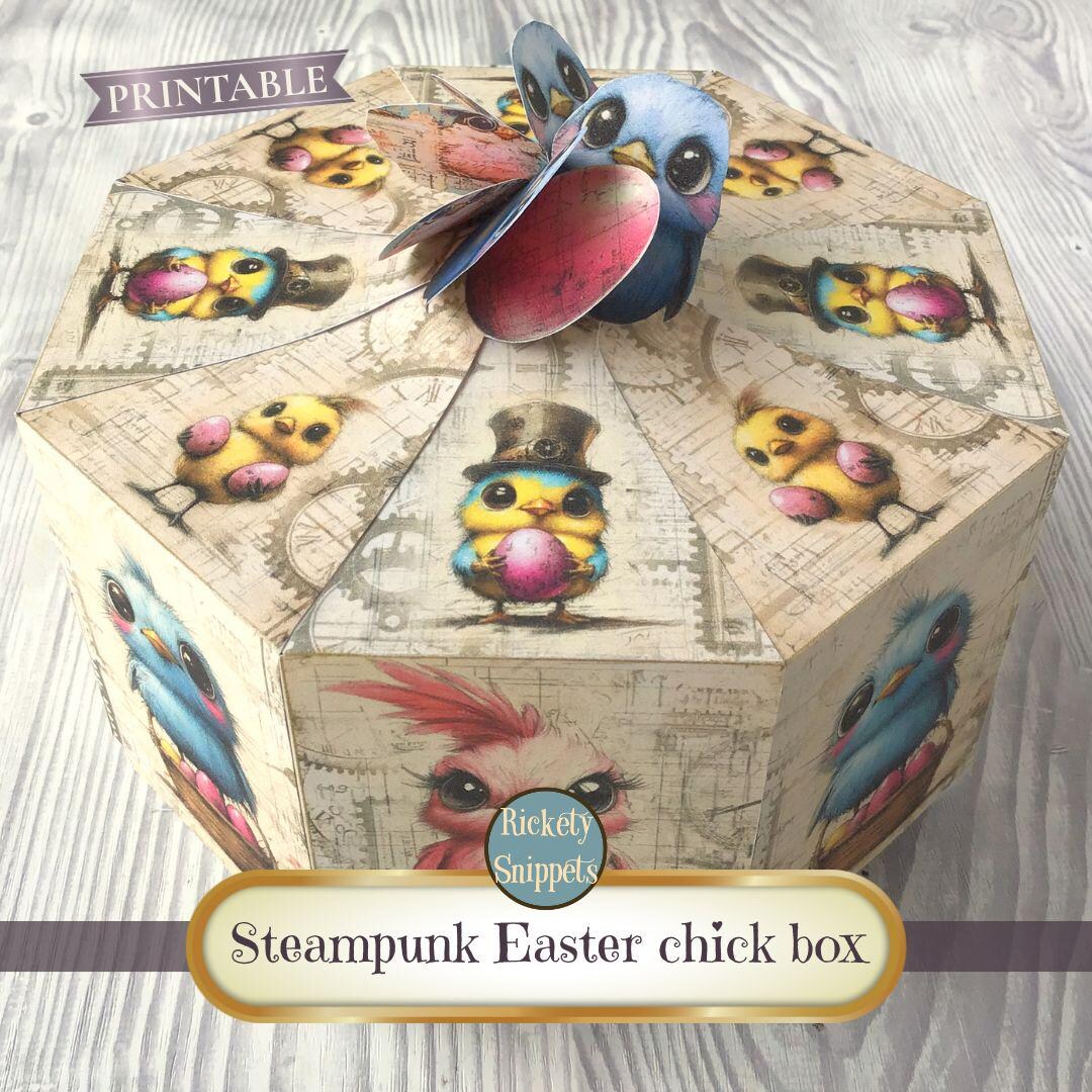 Printable Easter Box Kit, Digital Box Template Digital Download, DIY ...