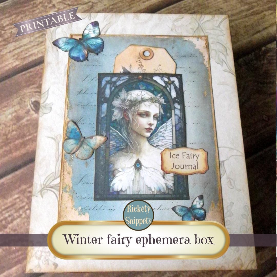 Fairy Box Template, Printable Box Template, Fairy Junk Journal Digitals ...