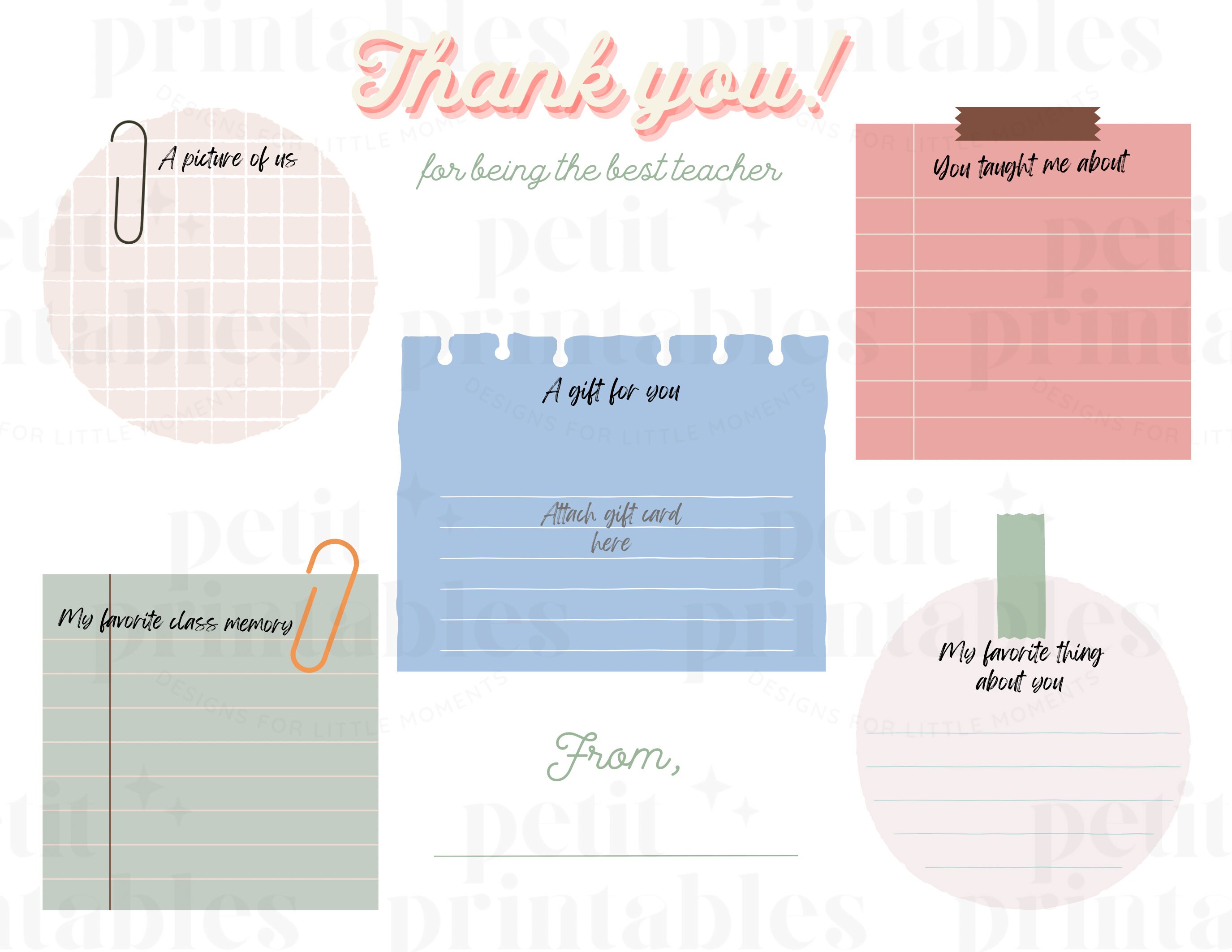 Teacher Appreciation Week Printable - Teacher Letter Printable - About ...