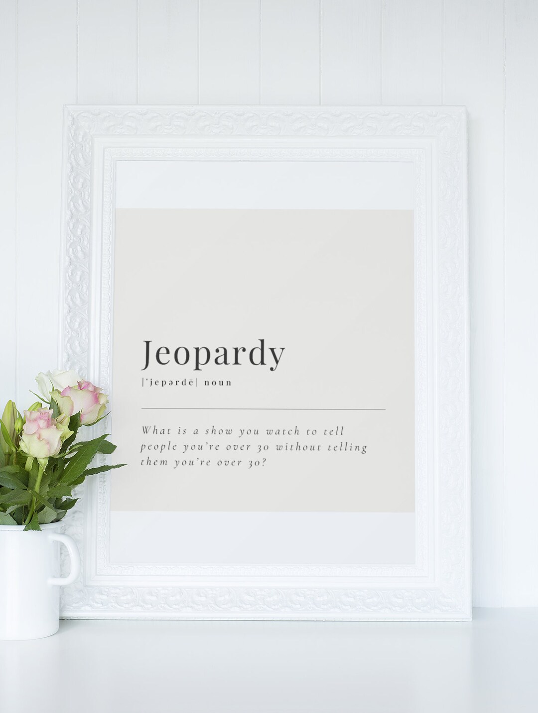Funny Word "jeopardy" Definition Print, Digital Download for Use in ...