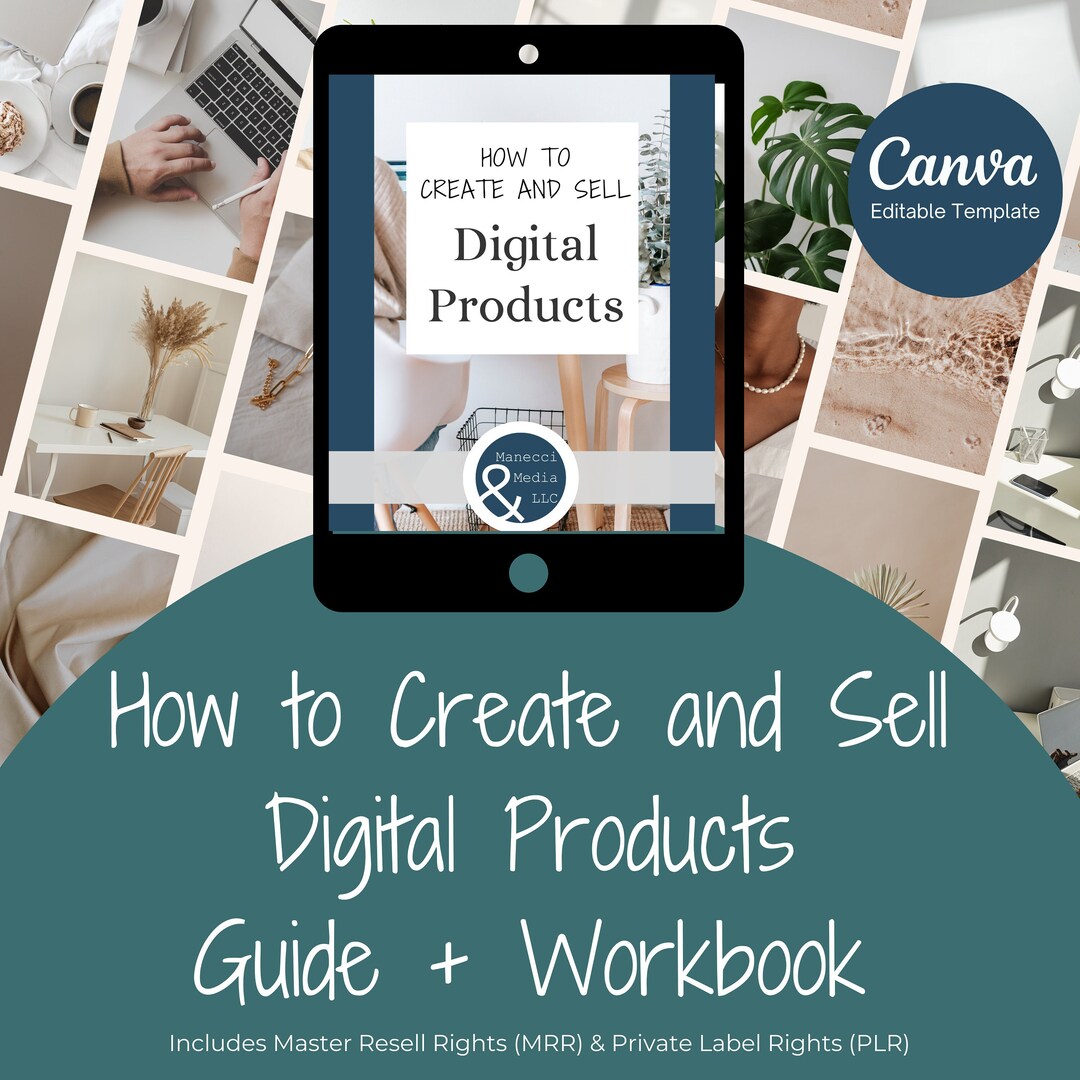 A Done-for-you Canva Template Detailing How to Create and Sell Digital Products Guide & Workbook ...