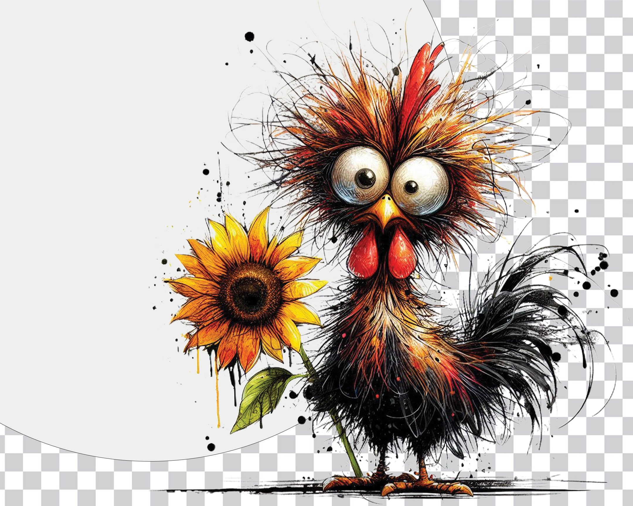 62 Sarcastic & Funny Farm Animals Clipart Eccentric Animal Faces 300 ...