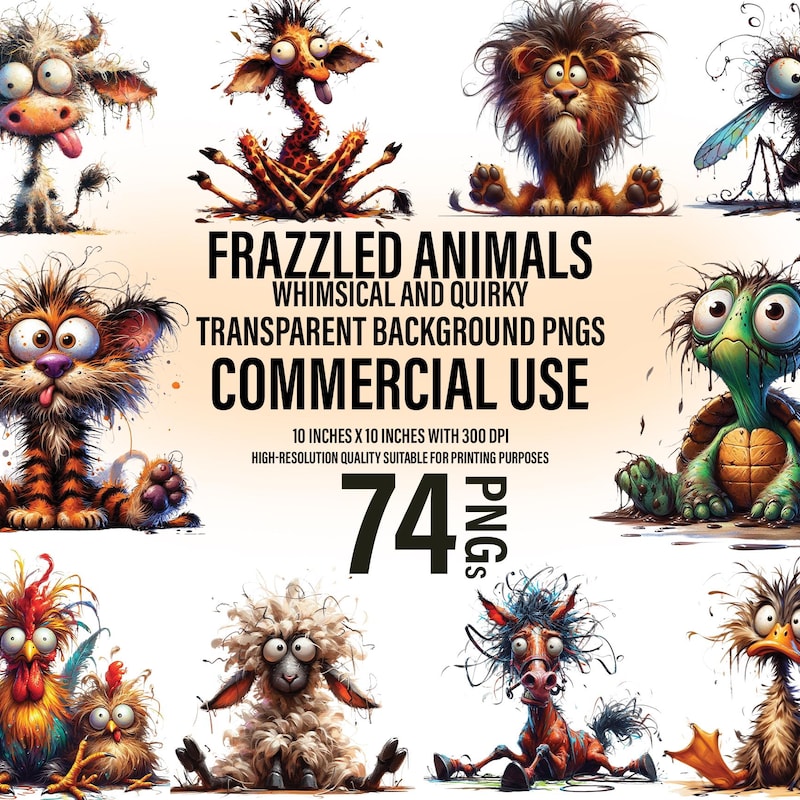 Frazzled Dog Clip Art - Etsy Canada