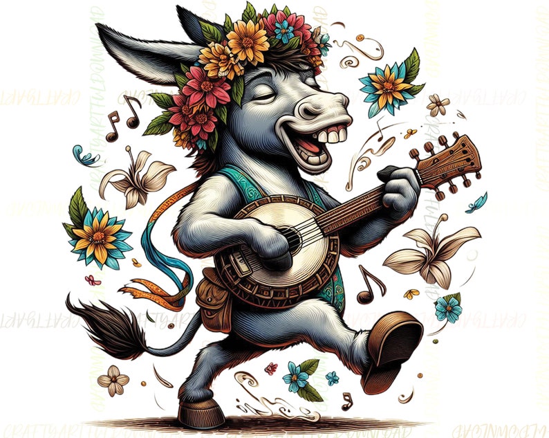 15 Funny Whimsical Animals Clipart Bundle Digital Illustrations for ...