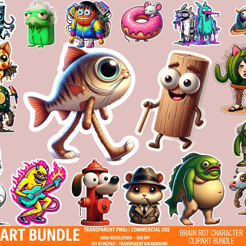 Brainrot Png Files - Etsy