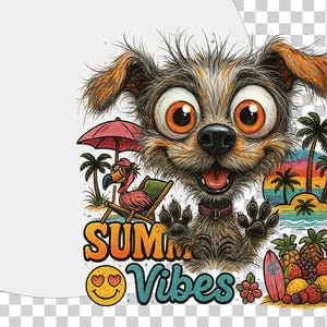 Summer Beach Animal Clipart: Quirky PNG Bundle (digital Download) - Etsy