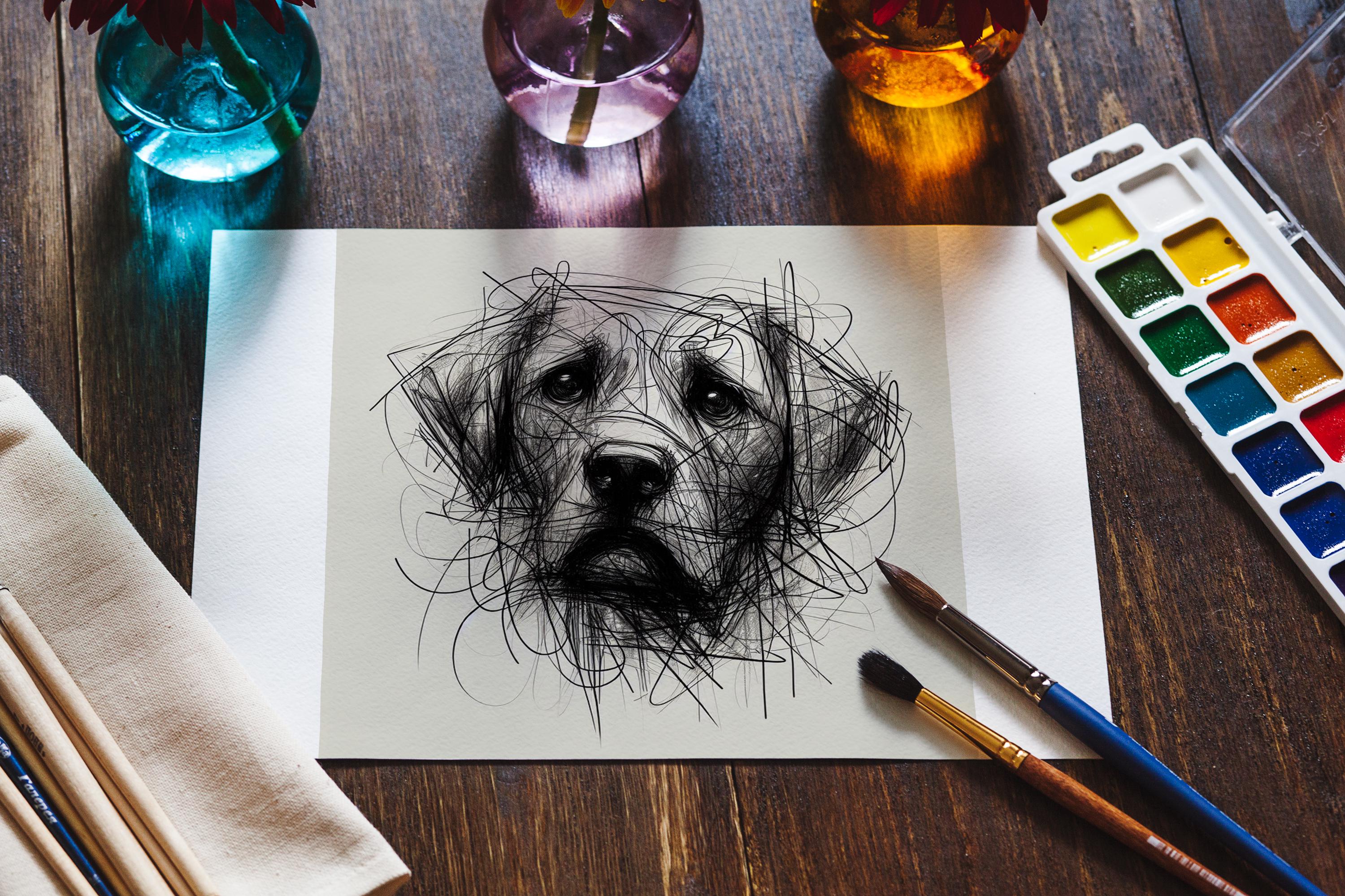 19 Scribble-style Animal Clipart, Commercial Use, Ecstatic Abstract Art ...