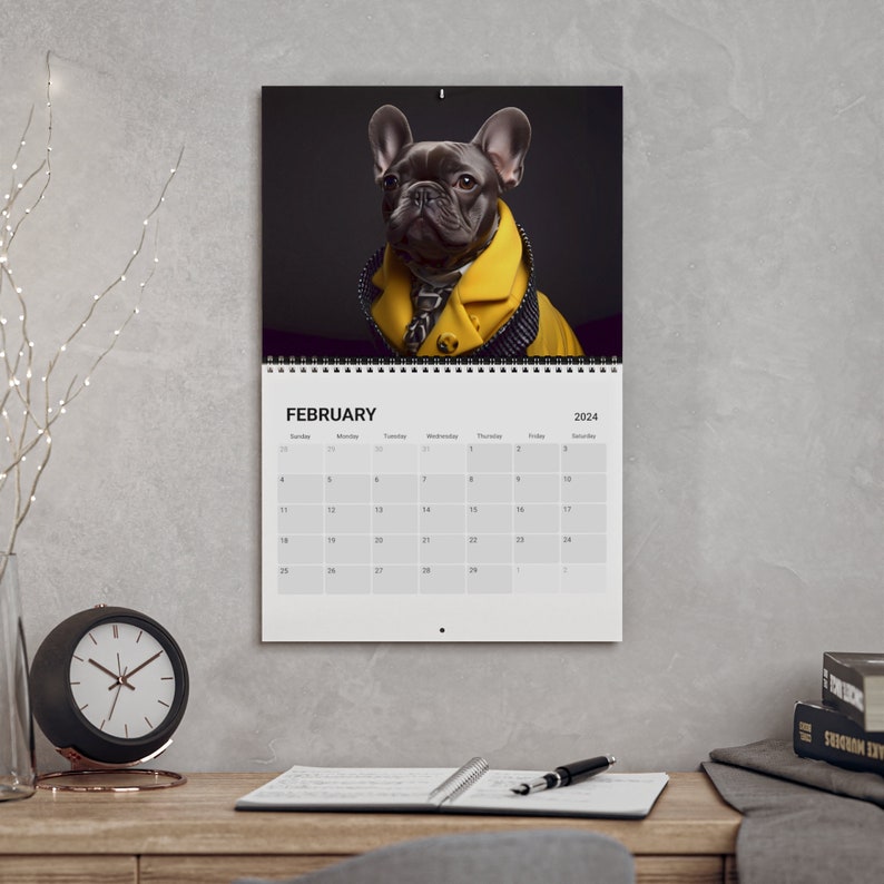 Haute Couture Frenchies, A Year of Canine Elegance Calendar 2024 ...