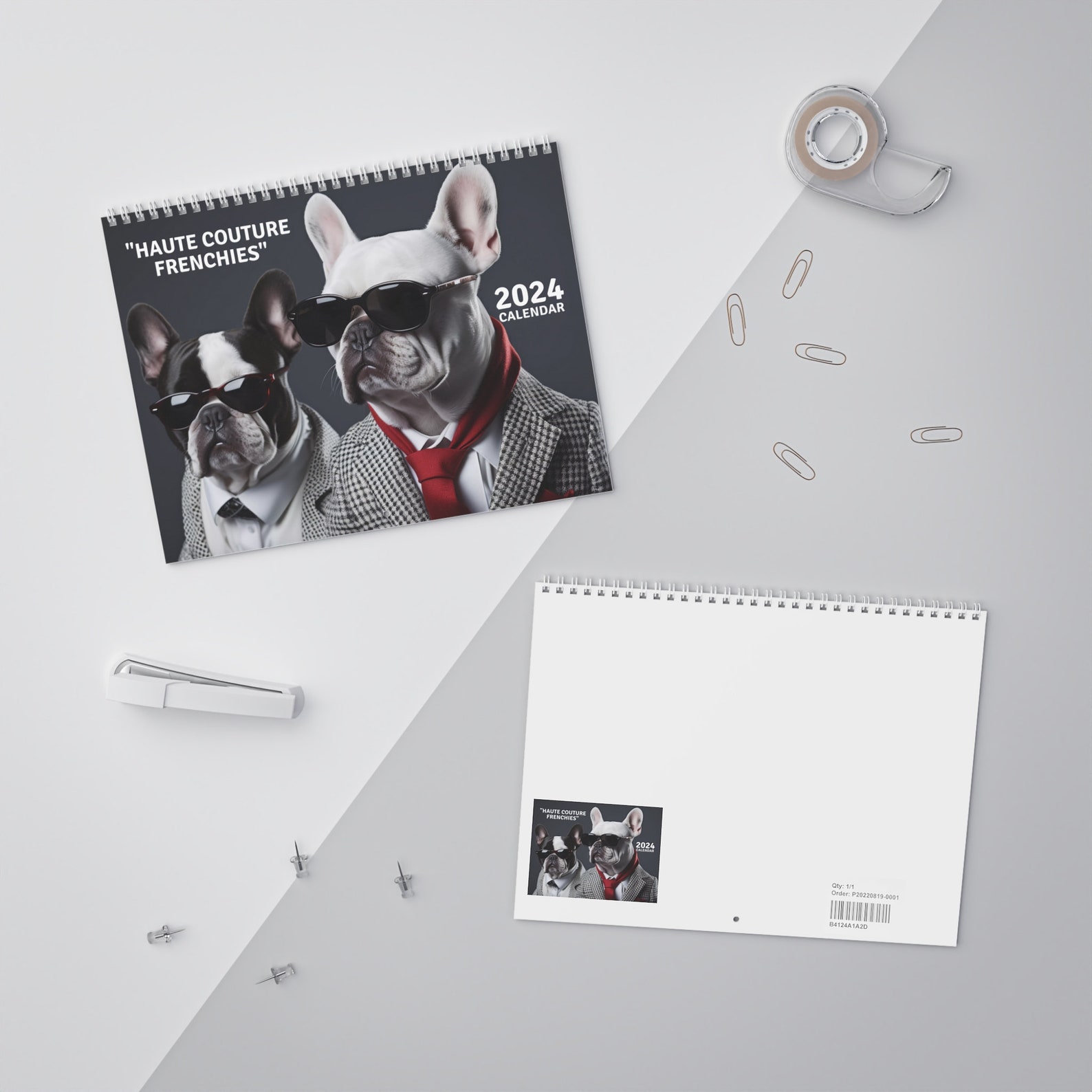 Haute Couture Frenchies, A Year of Canine Elegance Calendar 2024 ...