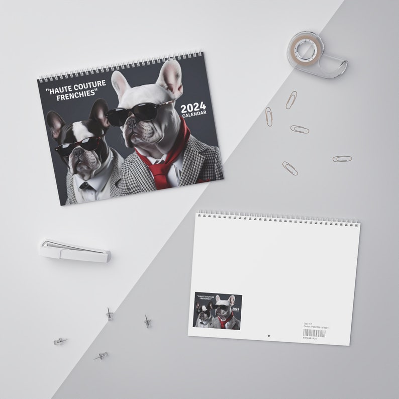 Haute Couture Frenchies, A Year of Canine Elegance Calendar 2024 ...
