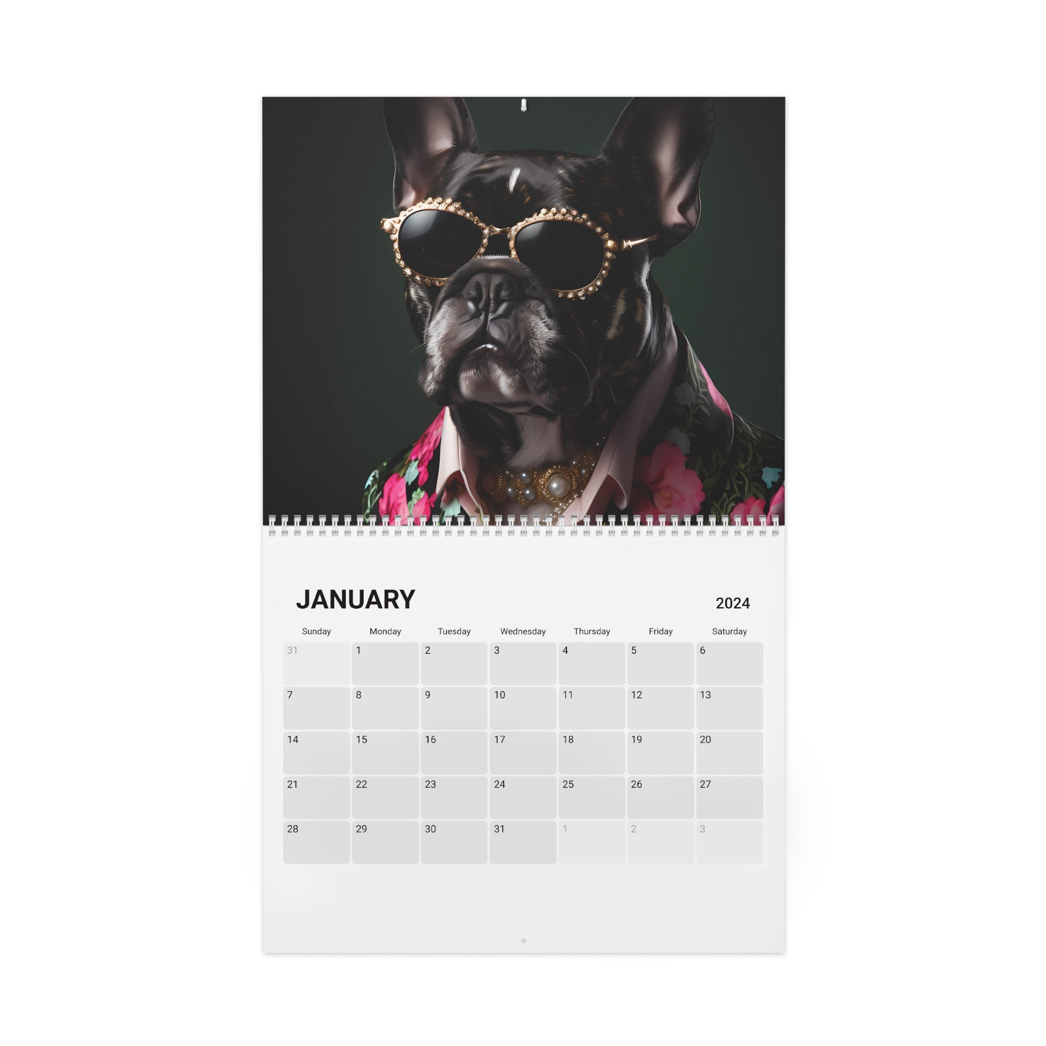 Haute Couture Frenchies, A Year of Canine Elegance Calendar 2024 ...
