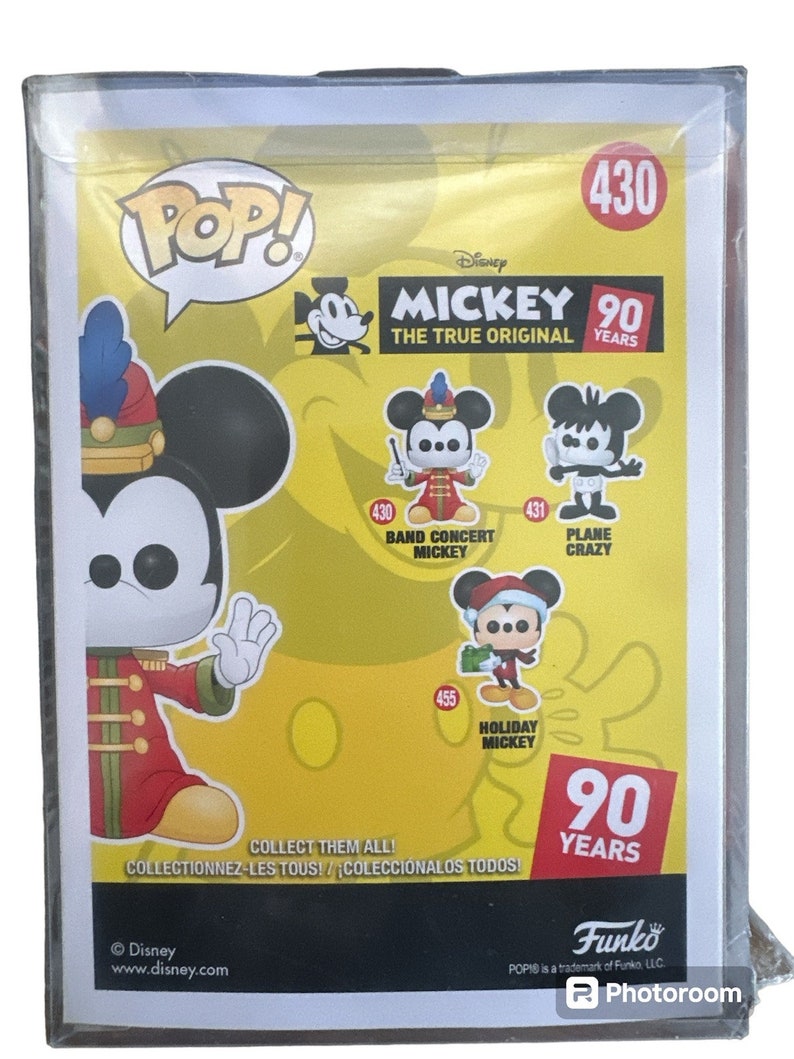 Funko Popthe Original Mickey Mouse 90 Years BAND CONCERT MICKEY # 430 ...