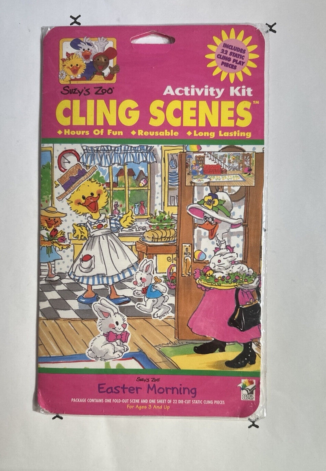 Vintage Suzy's Zoo Activity Kit Cling Scenes Easter Morning - Etsy