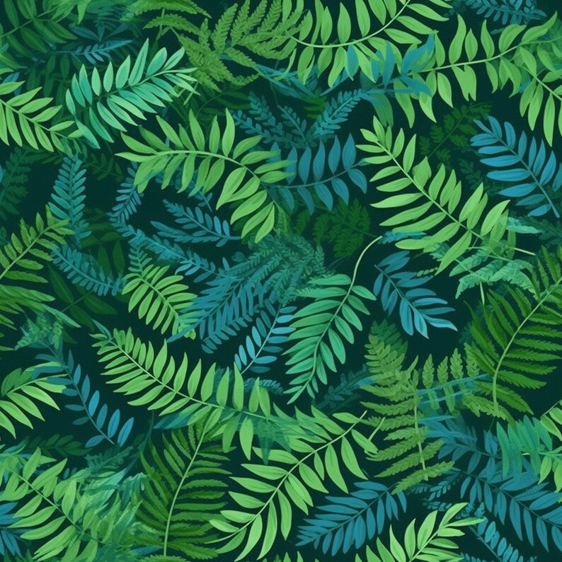 New Zealand Fern Patterns, Digital, Seamless Design to Celebrate the ...