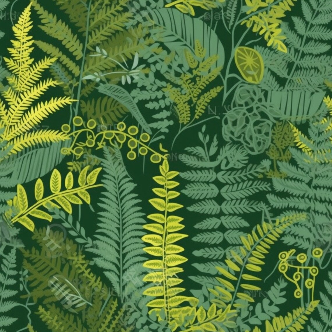 New Zealand Fern Pack Digital Pattern - Etsy
