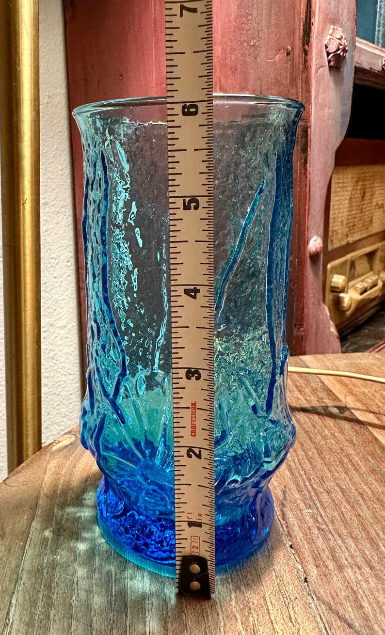 Set of 4 Vintage Anchor Hocking Electric Blue Glasses - Etsy