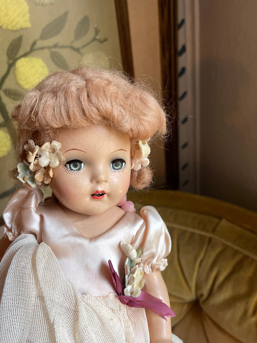 Beautiful Vintage Composition Doll - Etsy