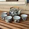 Vintage Ceramic Handmade Teapot and Cup Set - Etsy