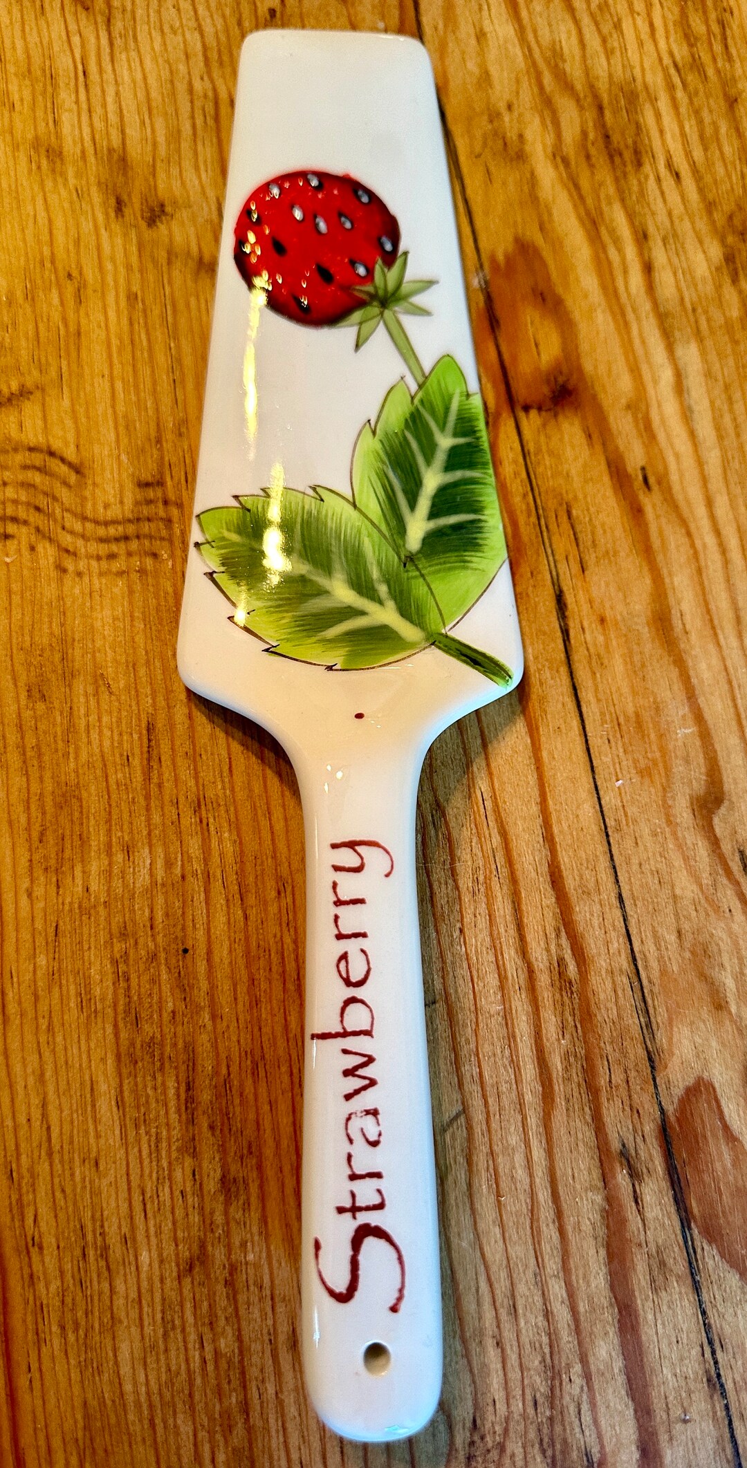 Vintage Ceramic Pie Server, Strawberries - Etsy