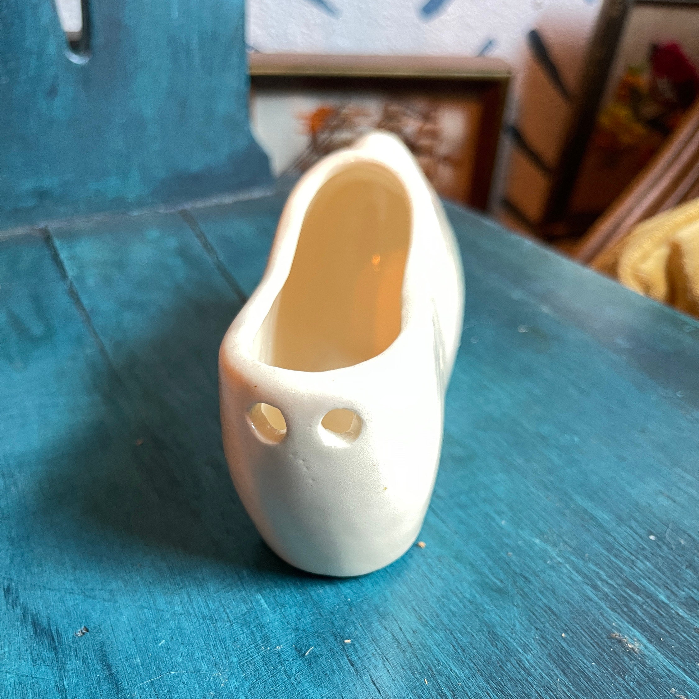 Vintage Hand Painted Ceramic Dutch Shoe - Etsy