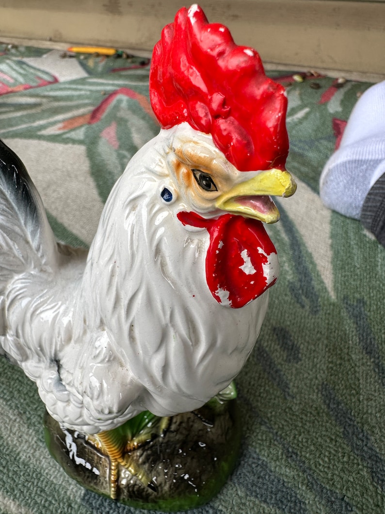 Napco Rooster Figurine - Etsy