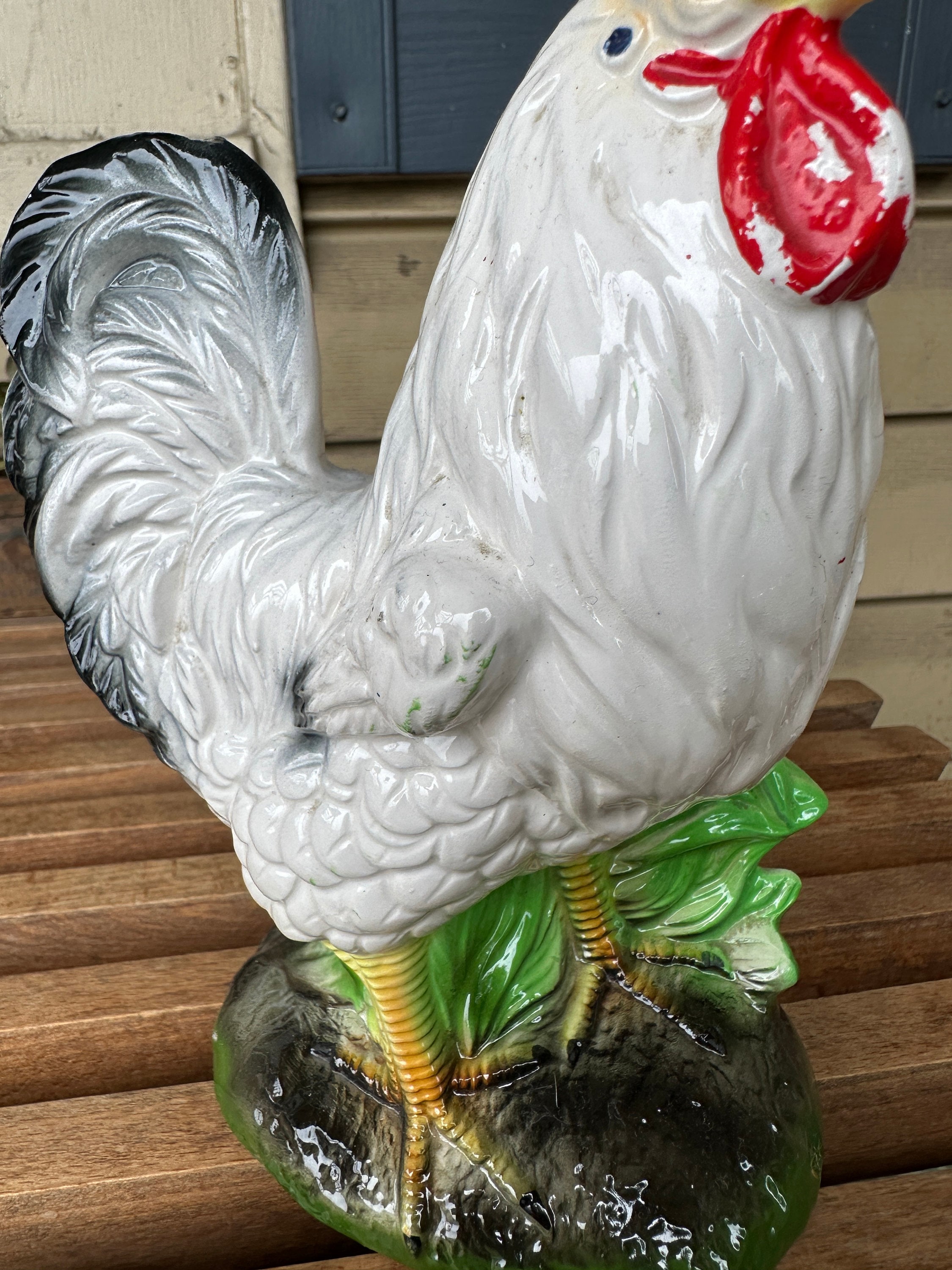 Napco Rooster Figurine - Etsy